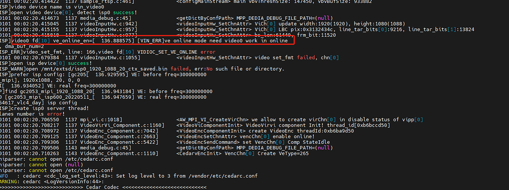 100ASK_V853-PRO开发板运行mpp例程sample_rtsp的问题 - V853-Pro - 嵌入式开发问答社区