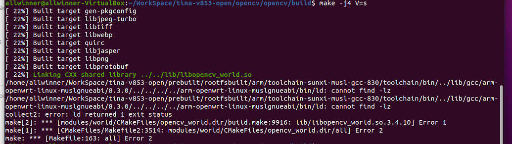 Yuzuki Lizard V851S开发板 –编译 OPENCV 4.5.4（群友Blev提供） - 柚木PI-V851S - 嵌入式开发问答社区