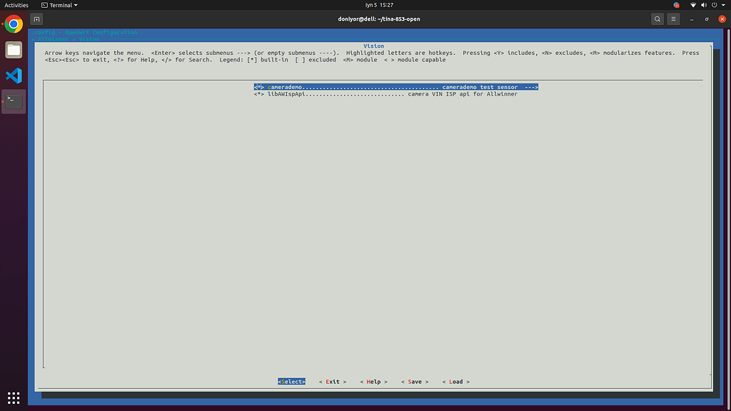tina v853-open SDK, camerademo make error - 嵌入式开发问答社区