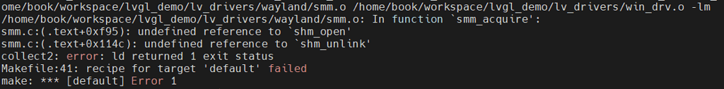 按照【嵌入式应用开发】1移植lvgl到linux开发板,编译和运行时出错 Imx6ullmini 嵌入式开发问答社区
